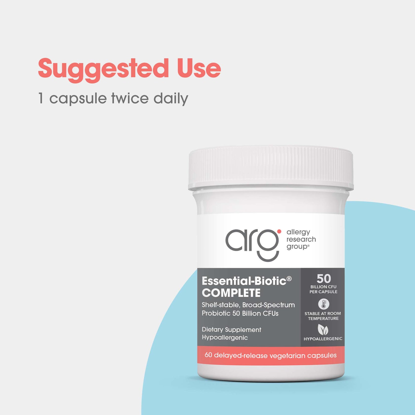 High Potency Broad-Spectrum Probiotic 50 Billion | Allergy Research Group